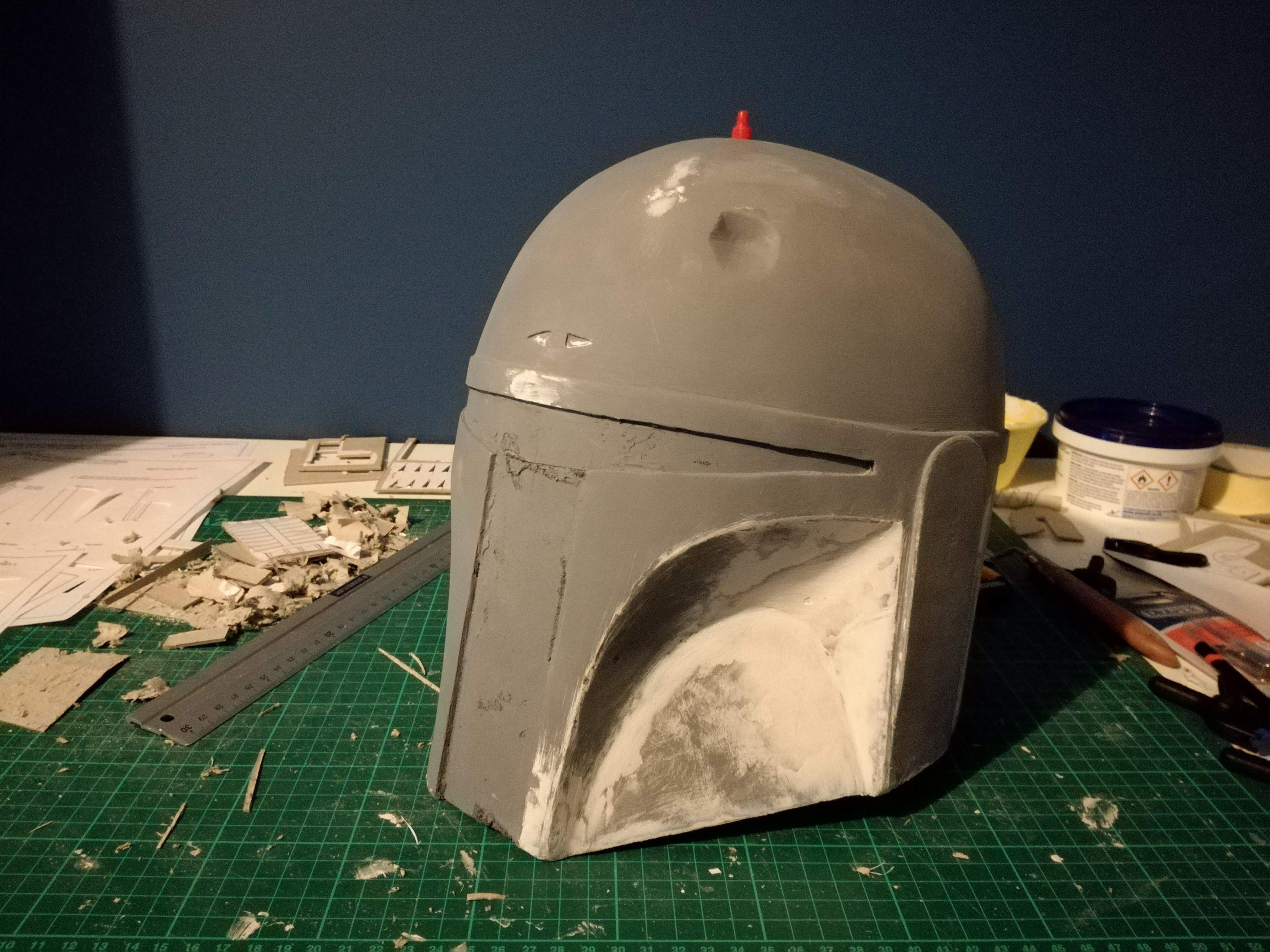 First Time Build Boba Fett Helmet Cardboard FINISHED Page 6 