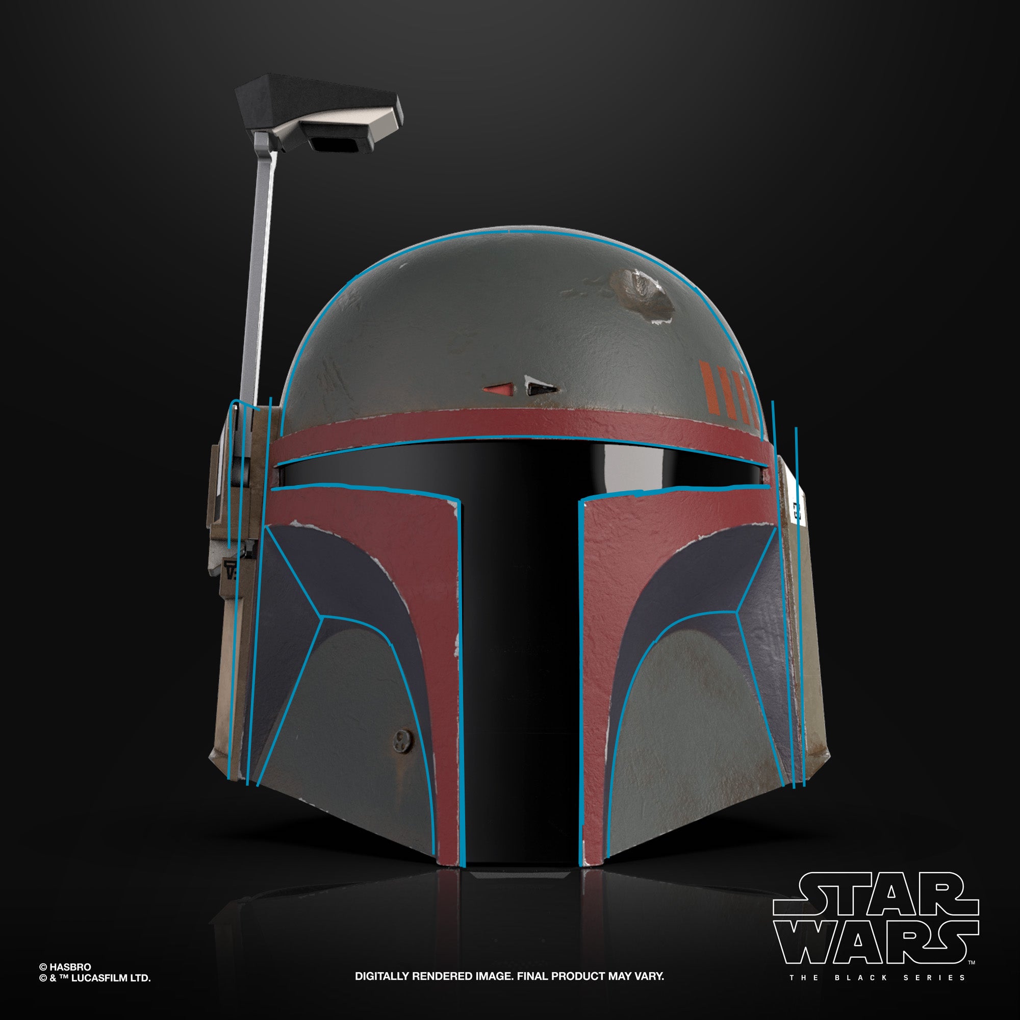 if I was to modify a black series boba fett helmet to something like what these lines show could it be 501st approvable Boba Fett Costume and Prop Maker Community