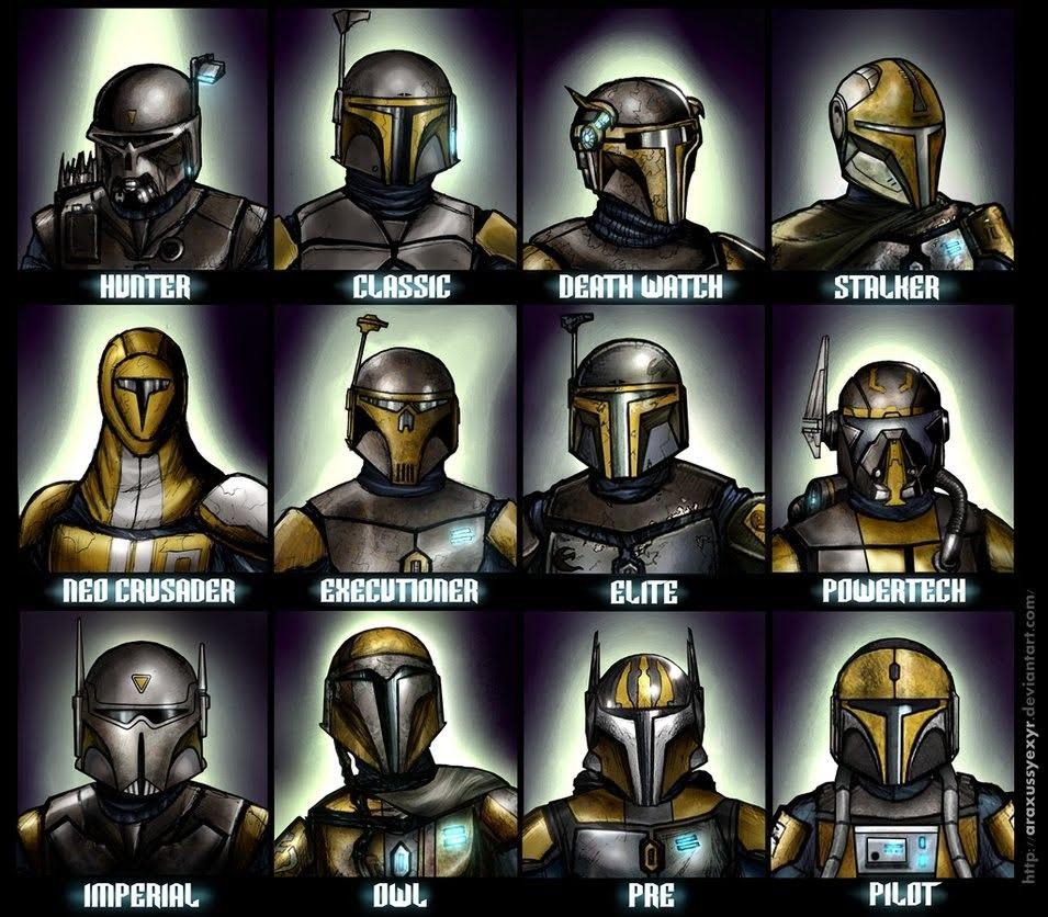  Types Of Mandalorian Helmets and Armor Boba Fett Costume And Prop 