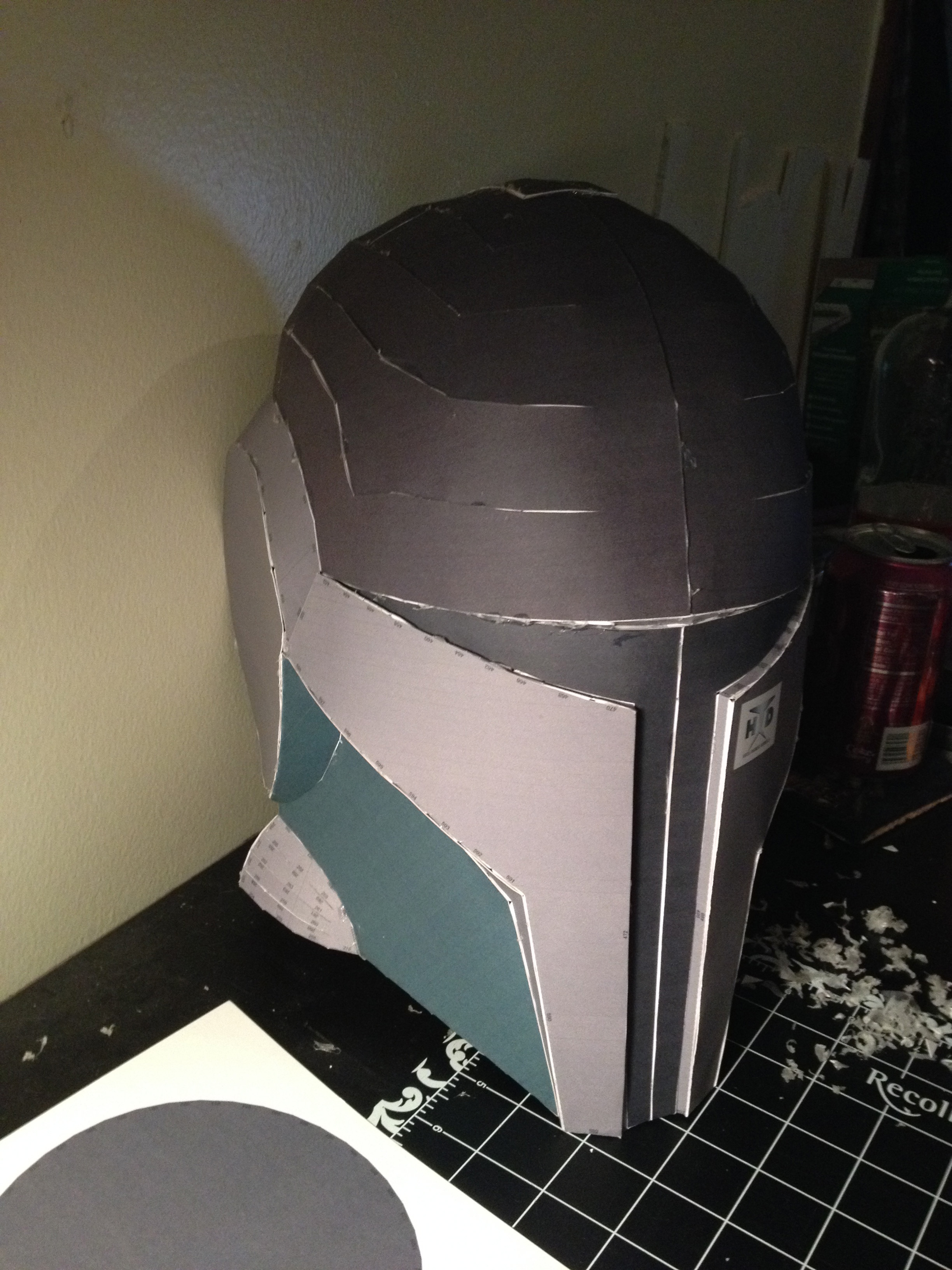 Mandalorian Stalker Helmet Pepakura Fasrrt