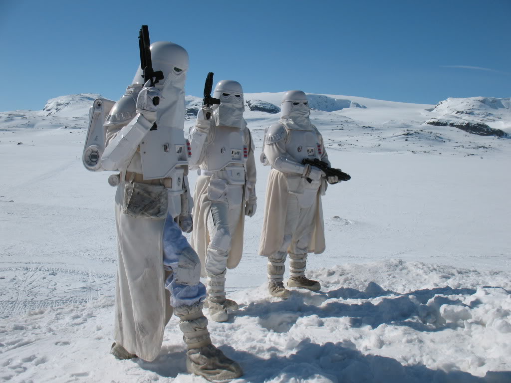 Member representing TDH at Finsé aka Hoth celebrating 30 years since ...