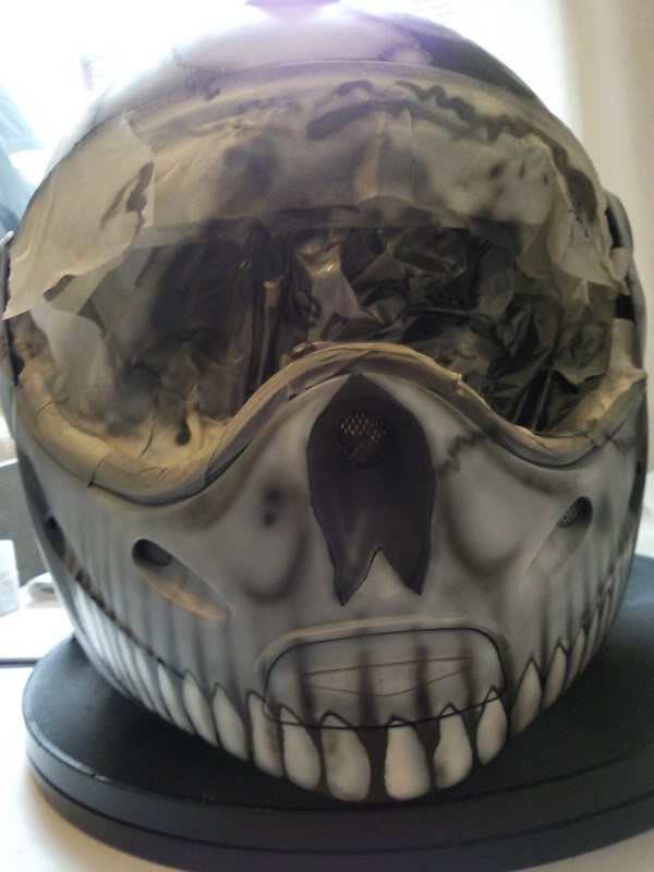 1st Airbrushed crash helmet attempt! | Boba Fett Costume and Prop Maker ...