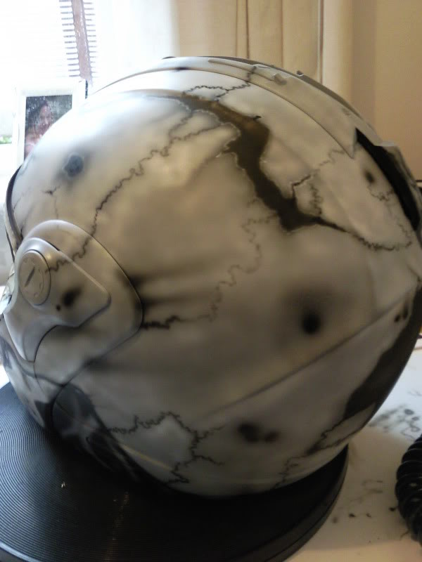 1st Airbrushed crash helmet attempt! | Boba Fett Costume and Prop Maker ...