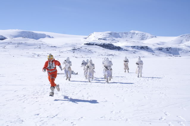 Member representing TDH at Finsé aka Hoth celebrating 30 years since ...